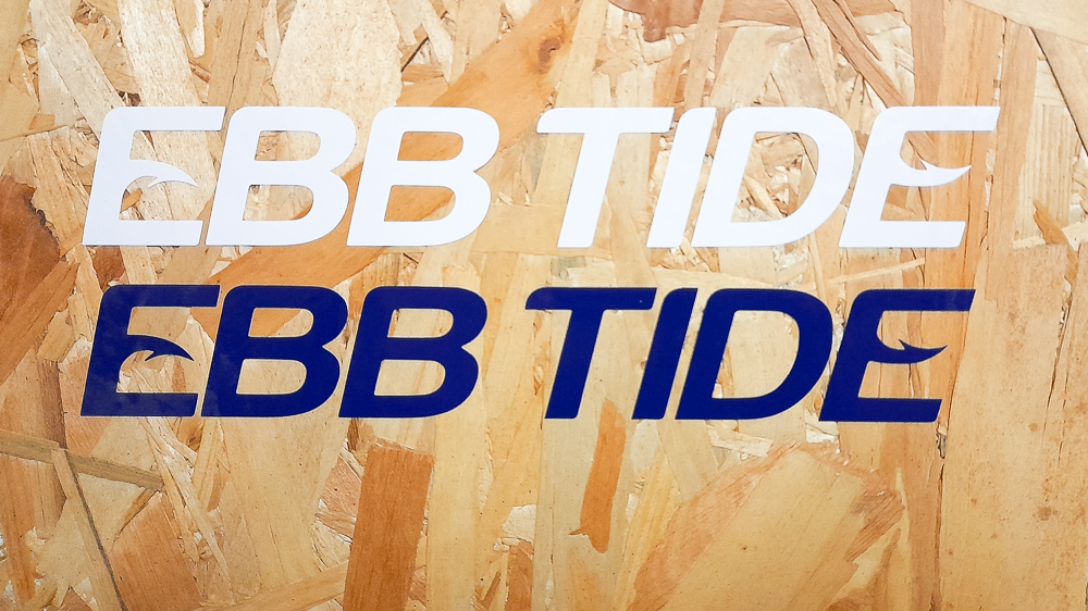 Ebb Tide Die Cut Decal 350mm