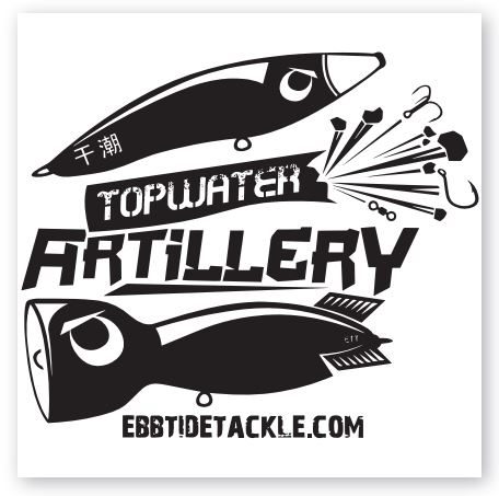 Ebb Tide Topwater Artillery MEGA Decal