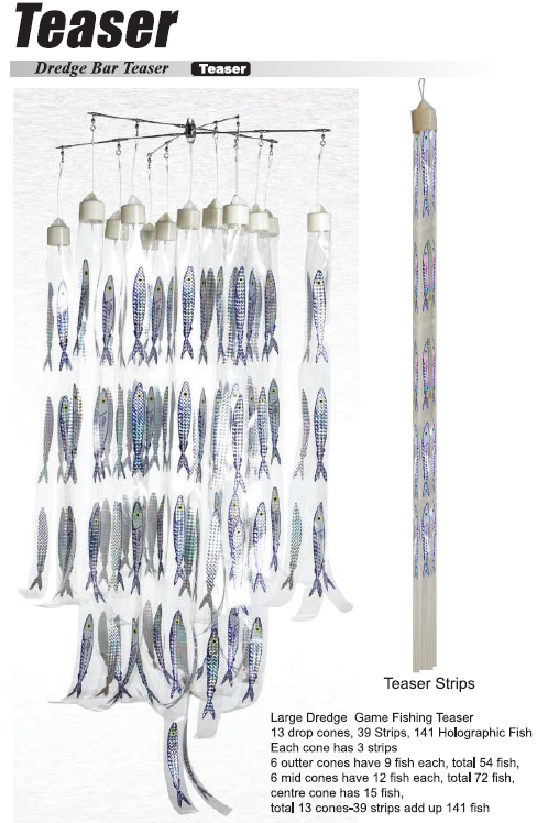 Entice Game Fishing Teaser - 39 strip Large